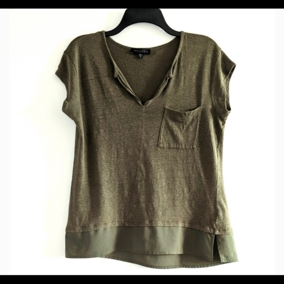 Sanctuary | Tops | Sanctuary 0 Linen Pocket Tee M | Poshmark